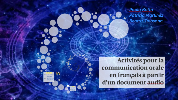 Activités pour la communication orale en français à partir d by Paola ...