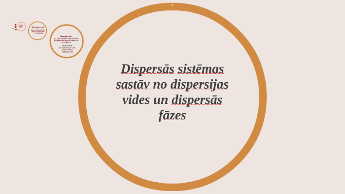 Dispersās sistēmas sastāv no dispersijas vides un dispersās by Baiba ...