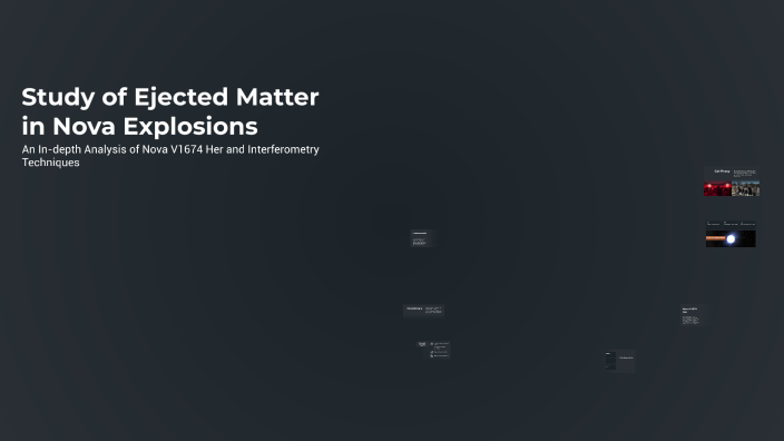 Study of Ejected Matter in Nova Explosions by Oliwia Wilczyk on Prezi