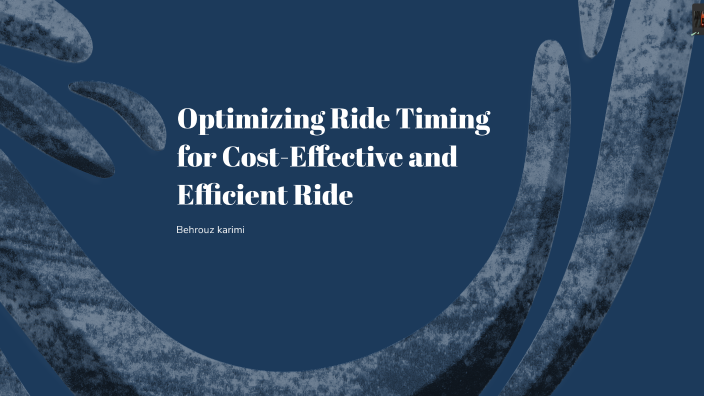 Optimizing Ride Timing for Cost-Effective and Efficient Travel by ...