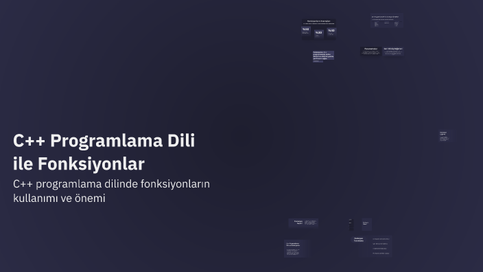 C++ Programlama Dili ile Fonksiyonlar by halil can demir on Prezi