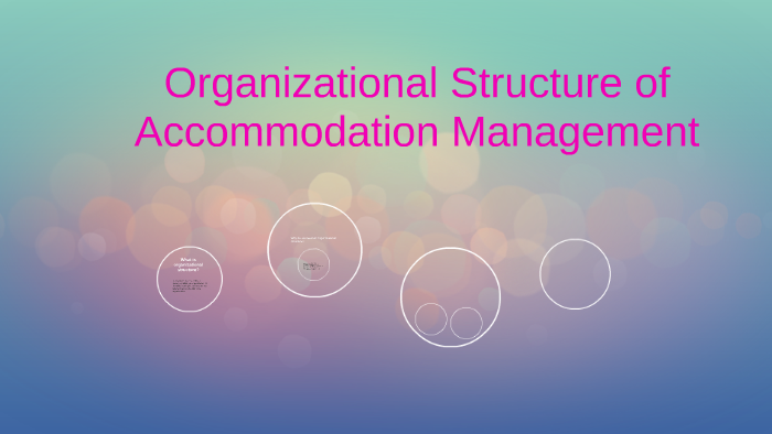 Organizational Structure of Accommodation Management by PEARLY JEAN ...