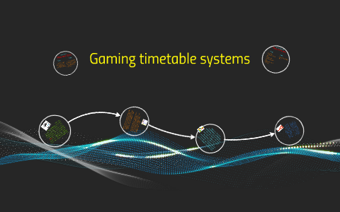 Gaming timetable systems by on Prezi