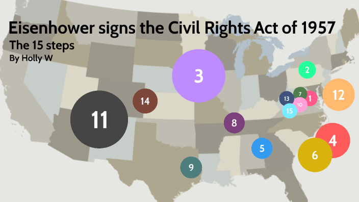 Eisenhower signs the Civil Rights Act of 1957 by Holly Wendell ...