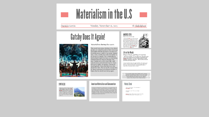 Materialism in the 1920's by daniela garcia on Prezi