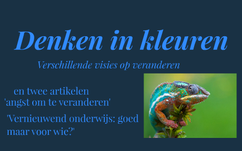 Denken in kleuren by Roy Driessen on Prezi