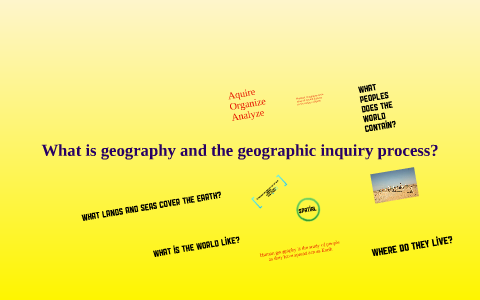 The Field of Geography and the Geographic Inquiry Process by Kathleen ...
