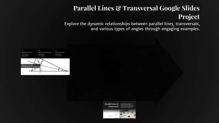 Parallel Lines & Transversal Google Slides Project by demetrius johnson ...