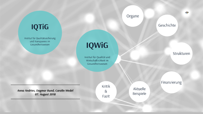 IQWiG & IQTiG by Hans Hammerburg