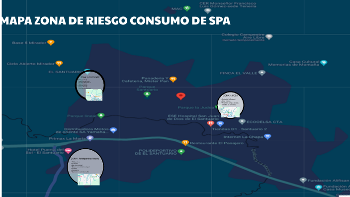 MAPA ZONA DE RIESGO CONSUMO DE SPA by Valentina García Mejía on Prezi