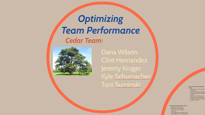 Optimizing Team Performance by Dana Wilson on Prezi Optimizing Team Performance by Dana Wilson on Prezi