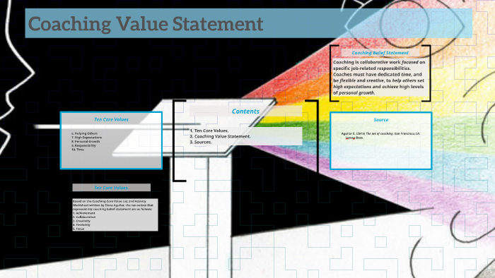 Coaching Value Statement by Jeffrey Greene