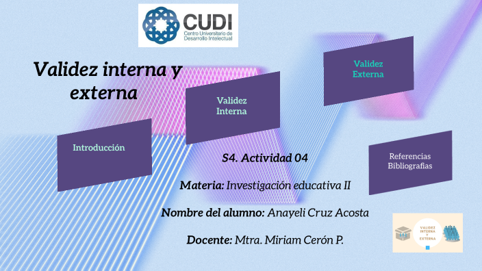 La validez interna y externa by Anayeli Cruz Acosta on Prezi