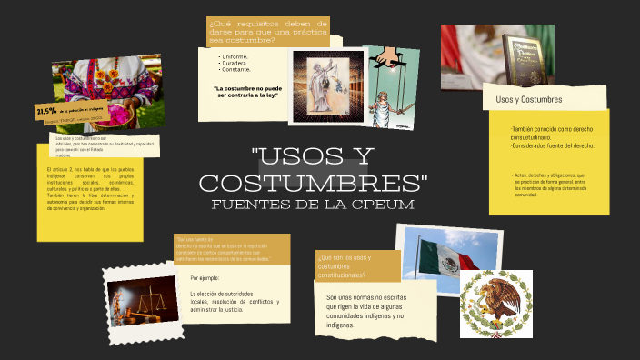 USOS Y COSTUMBRES COMO FUENTES DE LA CPEUM by FATIMA DIAZ on Prezi