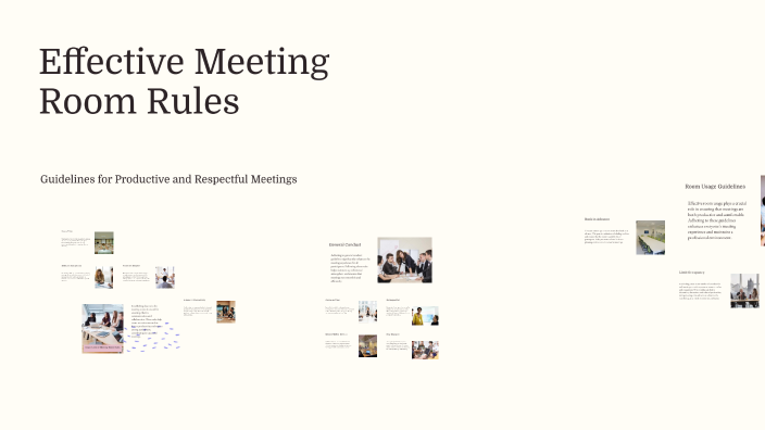Essential Meeting Room Rules by Karola Matyas on Prezi