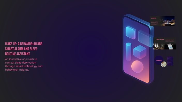 Wake Up: A Behavior-Aware Smart Alarm and Sleep Routine Assistant by ...