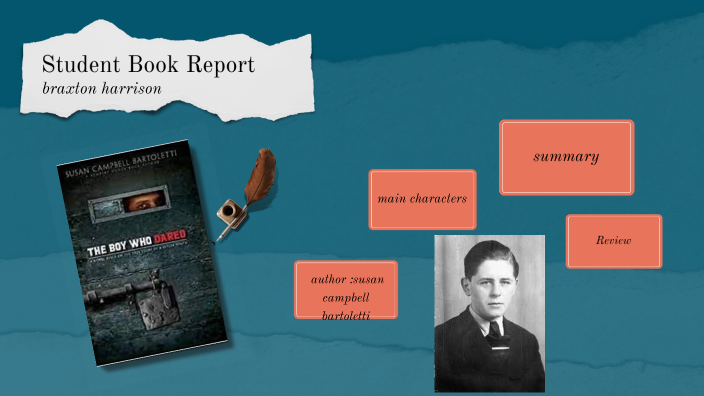 the boy who dared book report by braxton harrison on Prezi