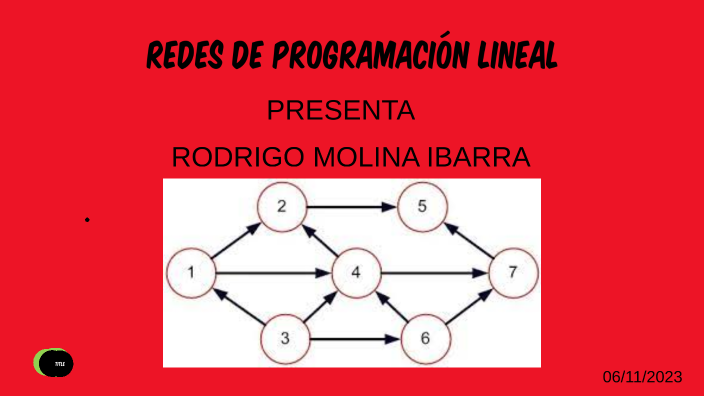 Redes de programación lineal by Rodrigo Molina Ibarra on Prezi