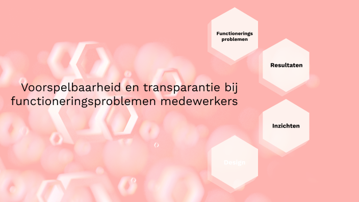 Voorspelbaarheid en transparantie bij functioneringsproblemen ...