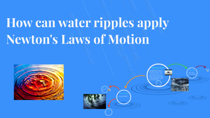 How can water ripples apply Newtons Laws of Motion by cbpeewee harly on ...