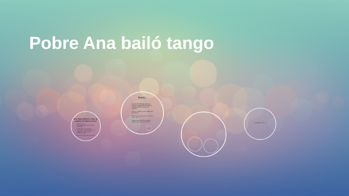 Pobre Ana bailó tango by Shayla Vance on Prezi