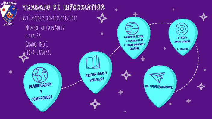 10 mejores técnicas de estudio by ALLISON SOLIS on Prezi