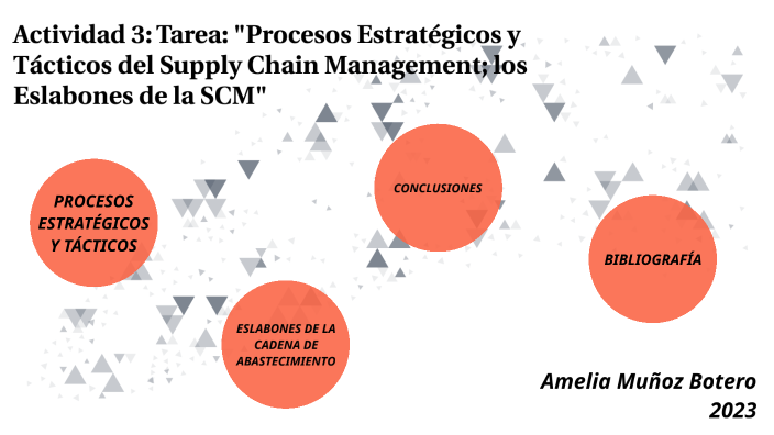 Actividad 3: Tarea: "Procesos Estratégicos y Tácticos del Supply Chain ...