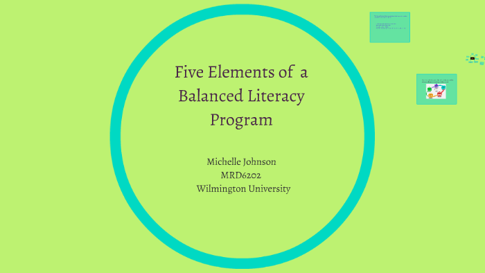 Five Elements of Balanced Literacy Program by Michelle Johnson on Prezi