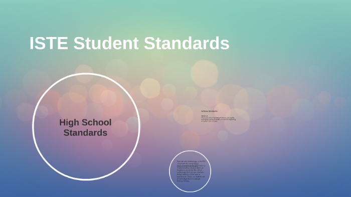 ISTE Student Standards by Shiloh Slaeker on Prezi