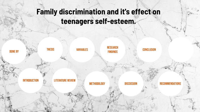 Family discrimination and it's effect on teenagers self-esteem. by ...