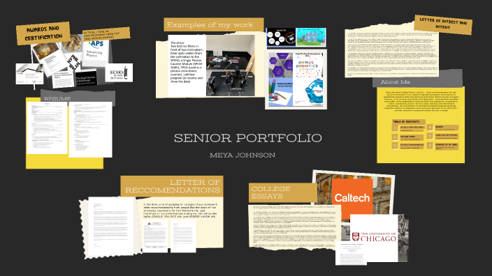 Final Senior Portfolio and Legacy Video ( by Meya Johnson on Prezi