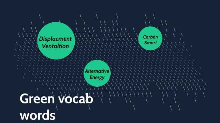 Green vocabulary by Jack Riley on Prezi