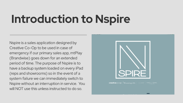 Nspire by Creative Co-Op by Sharon Key on Prezi