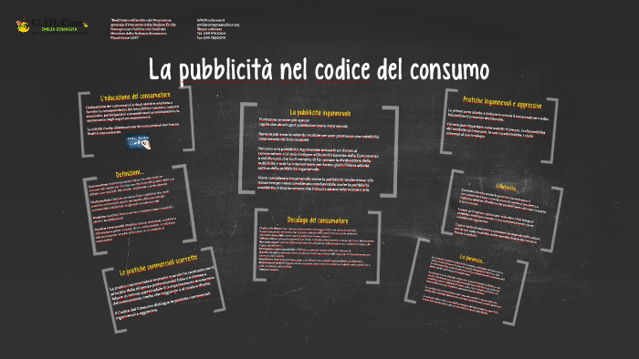 La pubblicità nel codice del consumo by Giacomo Femiano on Prezi
