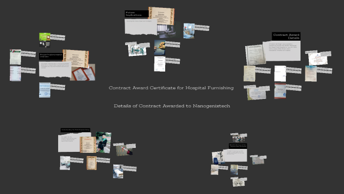 Contract Award Certificate for Hospital Furnishing by chris denlinger ...