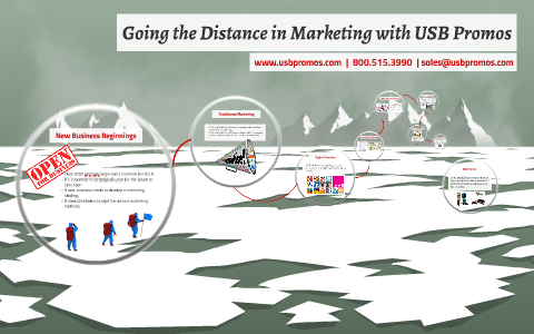 Going the Distance in Marketing with USB Promos by USB Promos on Prezi