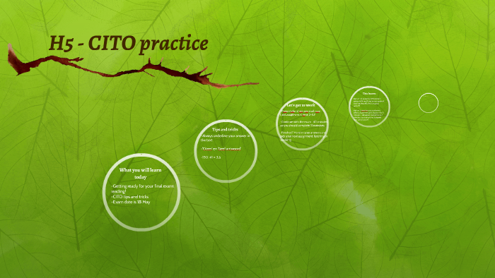 H5 - CITO practice by Mrs. De Luca on Prezi