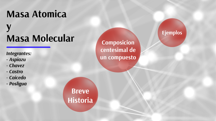 Masa atomica y masa molecular by Jamileth Castro Morán on Prezi Next