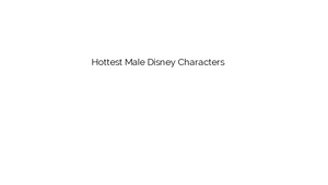 Hottest Disney Male Characters by Kate Weidner on Prezi Design