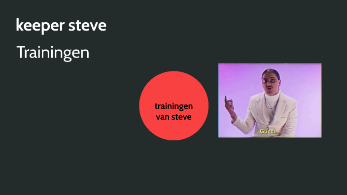 keeper steve by Steve Veerman on Prezi
