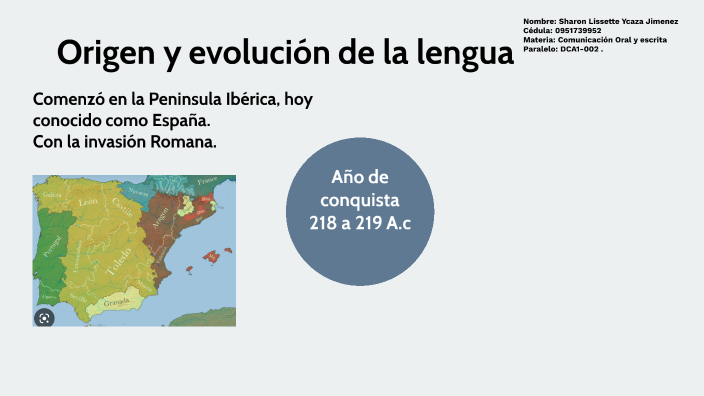 Origen y evolución de la lengua by SHARON LISSETTE YCAZA JIMENEZ on Prezi
