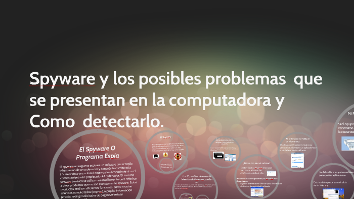 Spyware y los posibles problemas que se presentan en la com by Jonthan ...