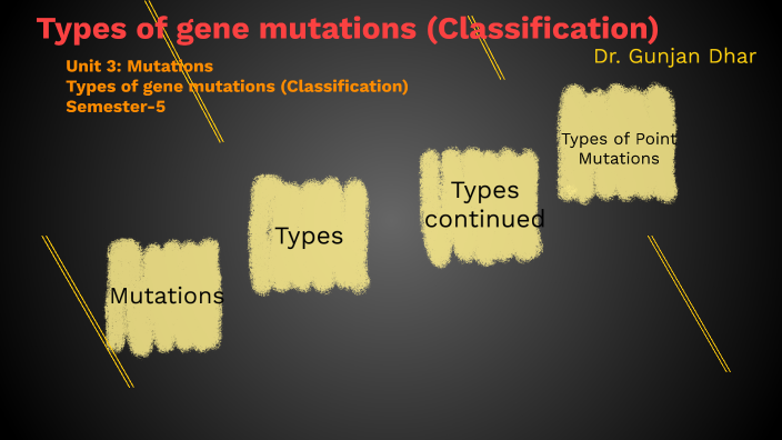 Types of gene mutations (Classification) by Gunjan Dhar on Prezi