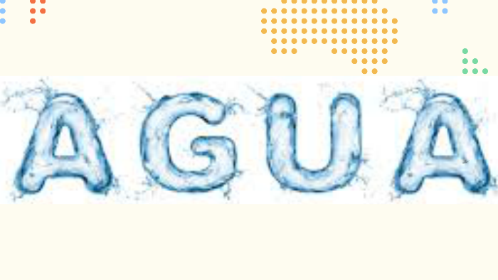 El agua (del latín aqua) es una sustancia cuya molécula está by Gianni ...