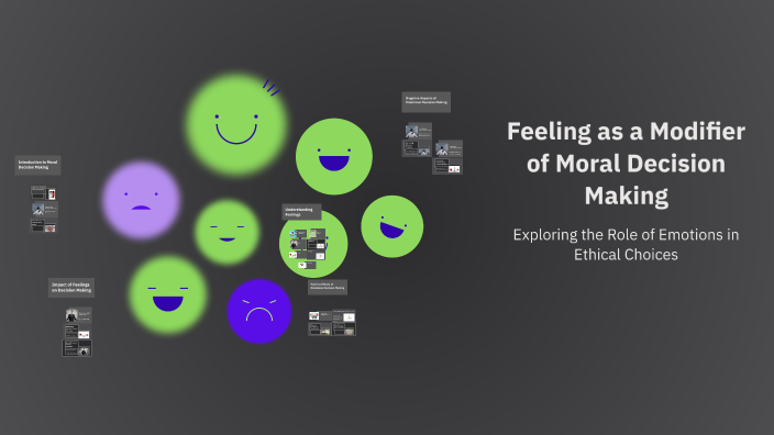 Feeling as a Modifier of Moral Decision Making by Terrie Rose Varua on ...