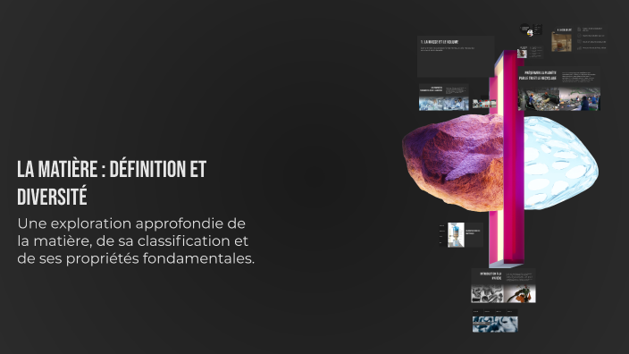 La Matière : Définition et Diversité by Zed Aslaoui on Prezi