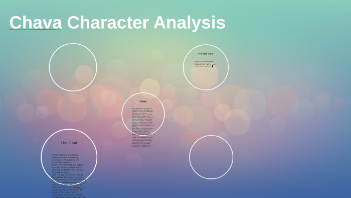 Chava Character Analysis by Amanda Garcia