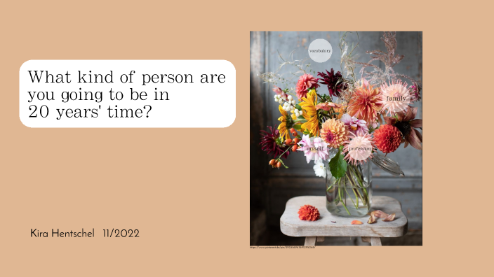 What kind of person are you going to be in 20 years' time by Kira ...