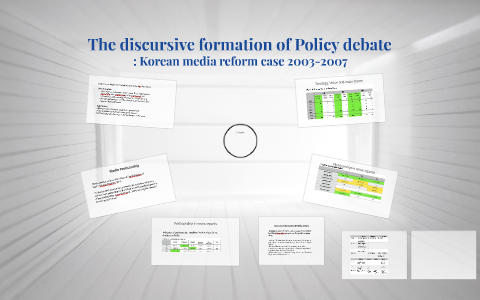 The discursive formation of Policy debate by Hyunju Lee on Prezi