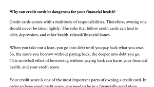 Lesson Project: Using Credit Cards by Trinity Freeman on Prezi Design